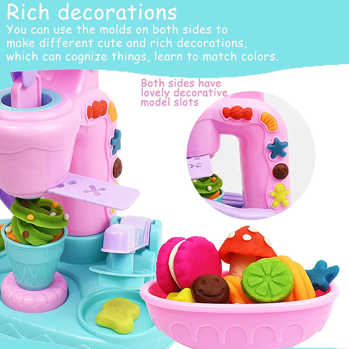 Ice Cream Clay Set™ - Coola kreationer - Glassmaskin för lera – Mil ...