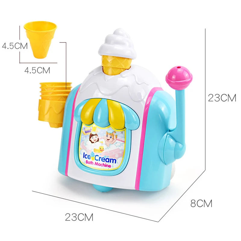 Ice Cream Bath Toy™ - Bubbelparty - Badleksak med tvålpump – Mil lilla ...