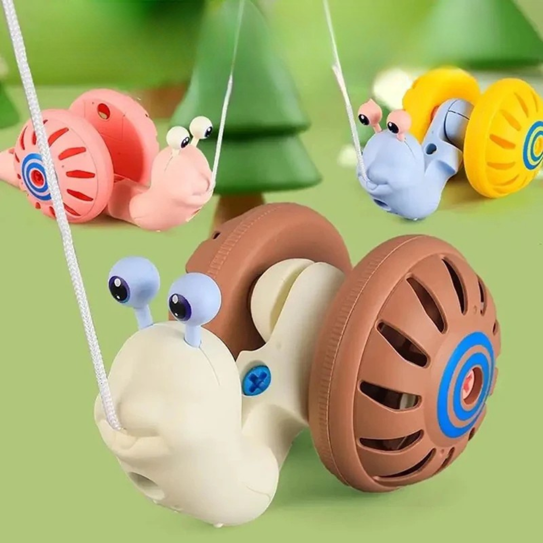 Snail Toy™ - Snigel i farten - Leksak med gå-rep – Mil lilla Sötnos