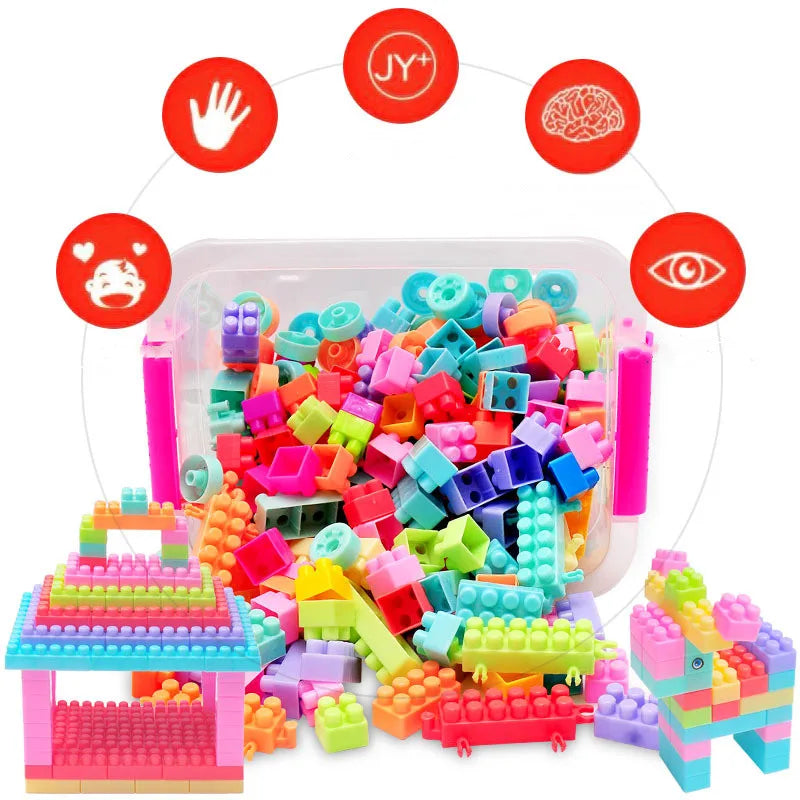 Magic Building Block Set™ - Byggnadsglädje för små barn - Blockuppsätt ...