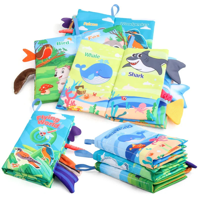 Soft Tail Book™ – Mjuk svans för skojs skull – Sensory Animals Babyhäf ...